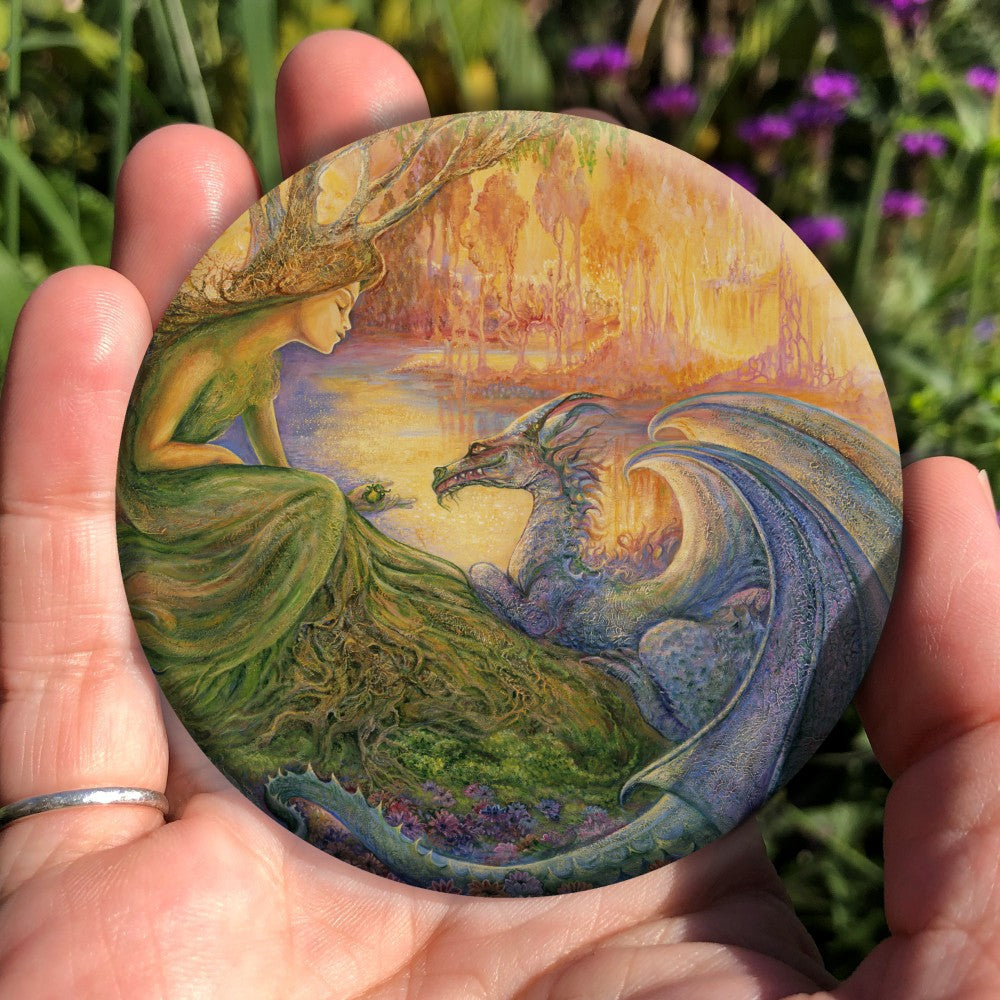 Fantasy Pocket Mirror - The Dryad and the Dragon – Moondragon