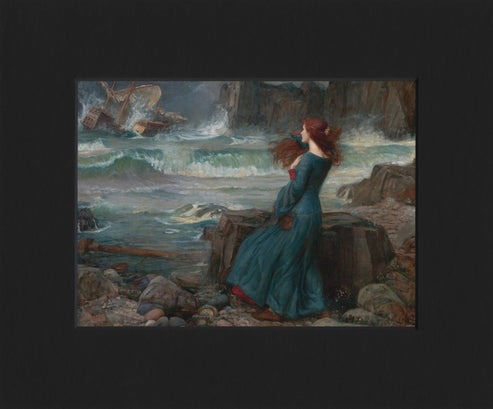 Vintage fantasy poster by John William Waterhouse - Miranda - The ...
