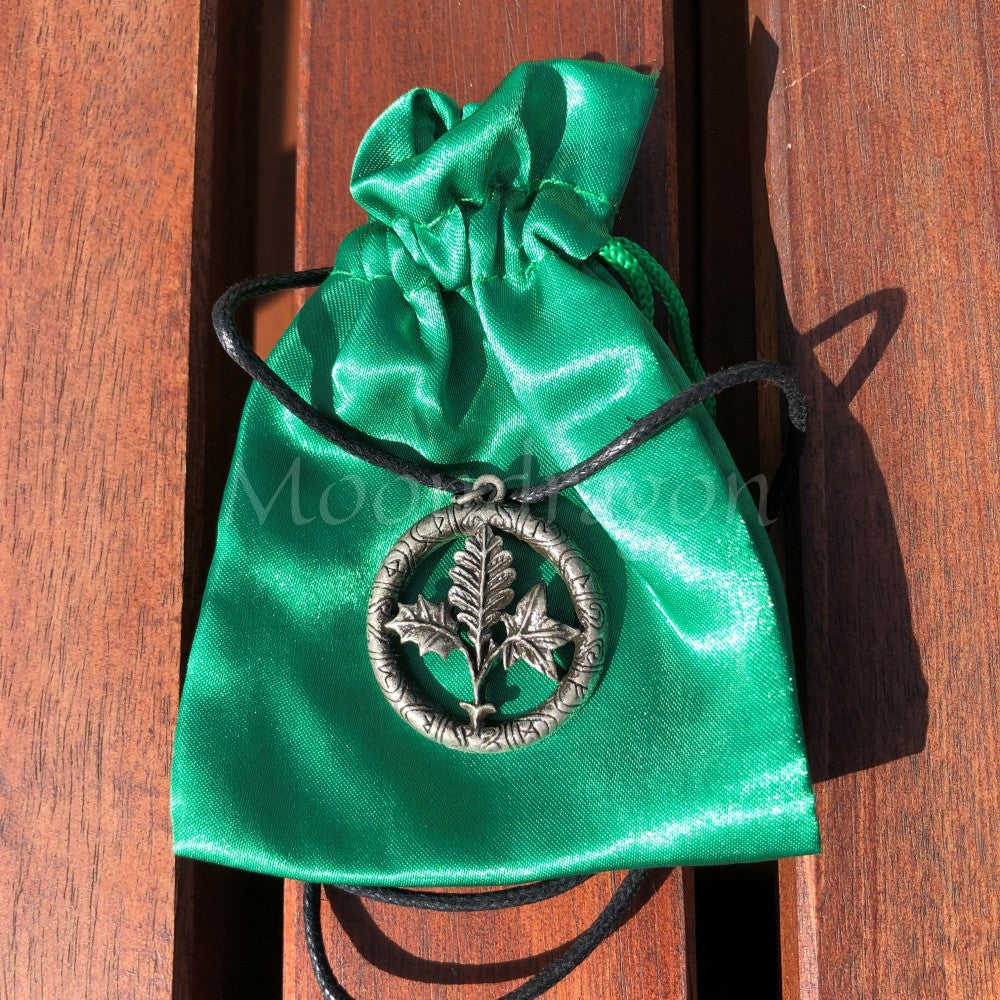 Tree Runes Pagan Pendant/Necklace – Moondragon