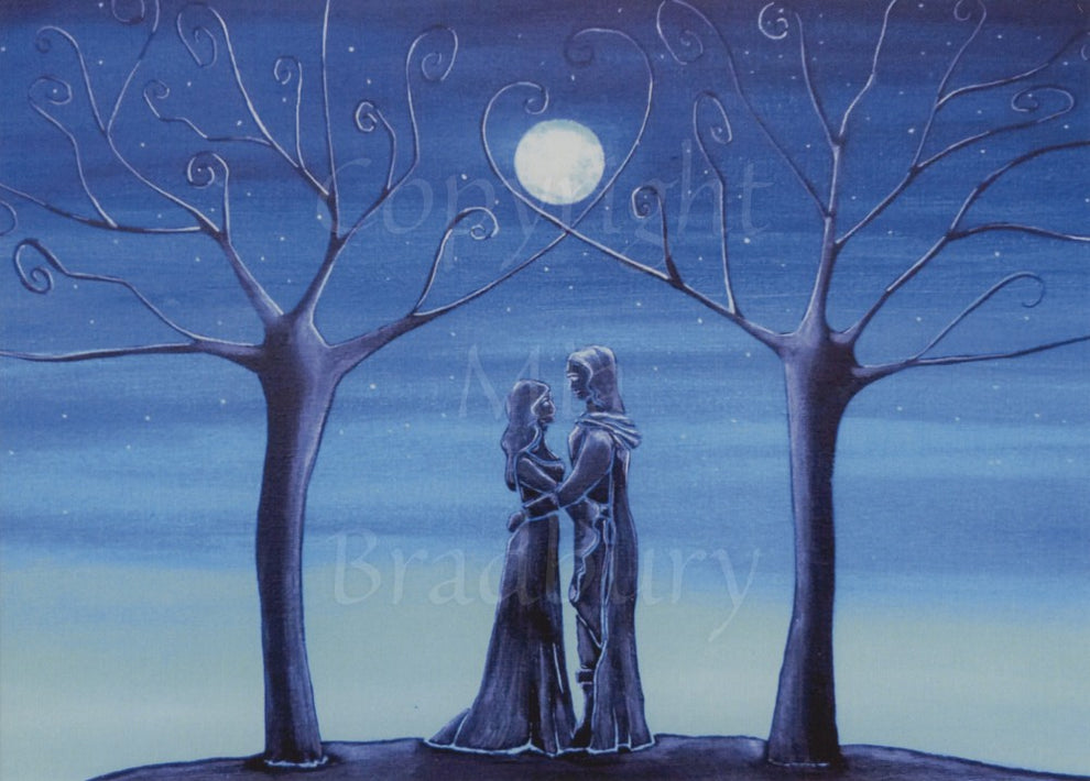 Wedding/Handfasting/Valentine's Day Card - Handfast by Moonlight ...